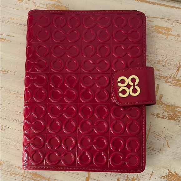 Coach | Accessories | Coach Signature Patent Leather Embossed Logo ...